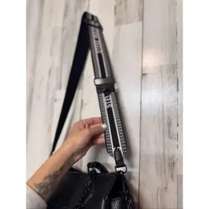 Steve Madden | Bags | Stevemadden Black Pebbled Faux Leather Satchel ...